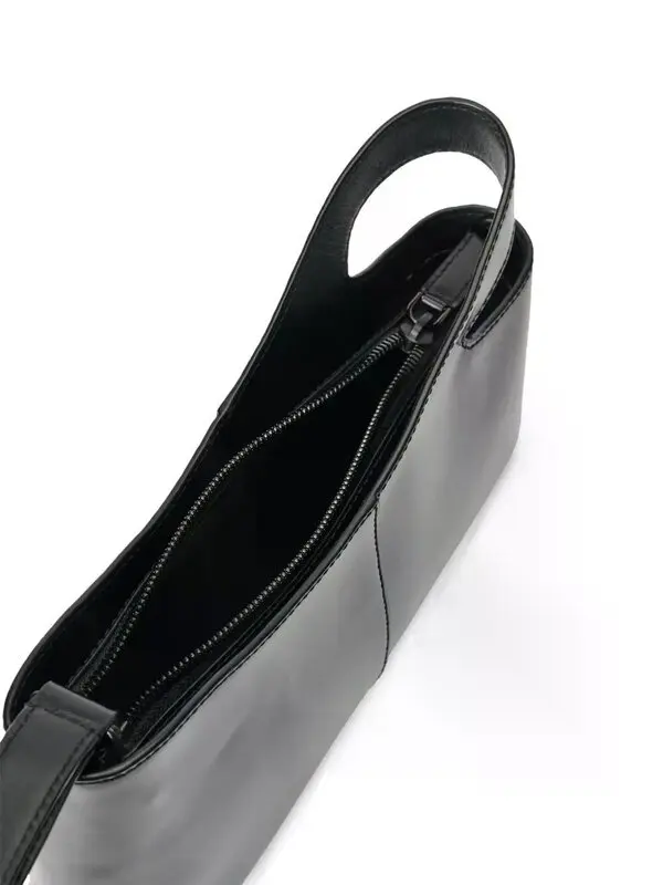 LGN LOUIS GABRIEL NOUCHI Polished Leather Shoulder Bag - Black