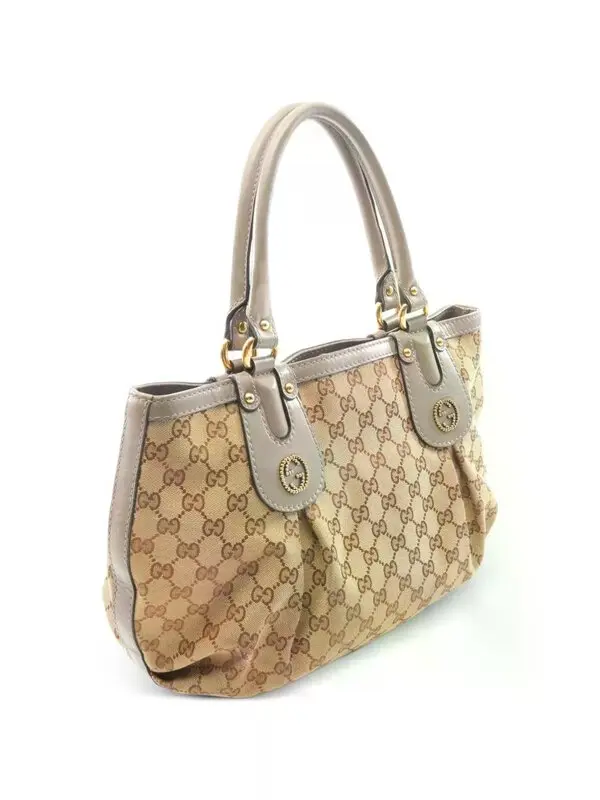 Gucci Scarlet Gg Canvas Tote Bag - Neutrals