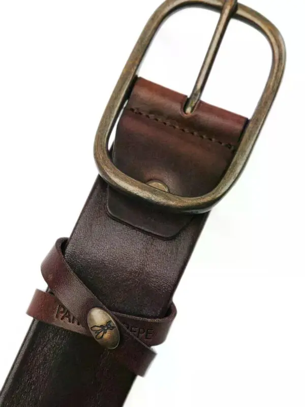Patrizia Pepe Smooth Leather Belt - Brown