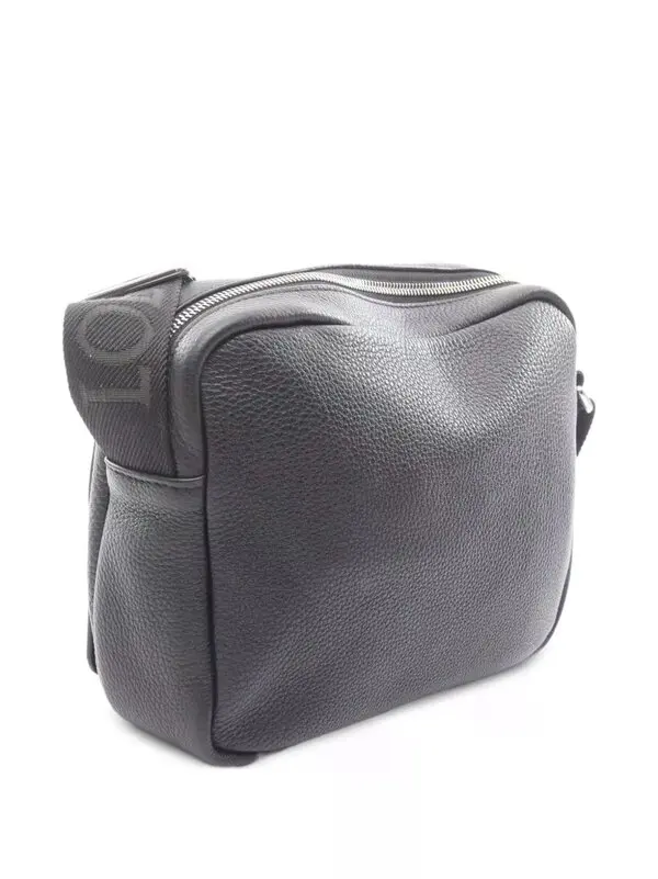 Loewe Medium Pebble Leather Messenger Bag - Black