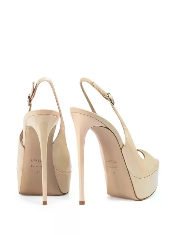 LE SILLA Uma Platform Slingback Pumps