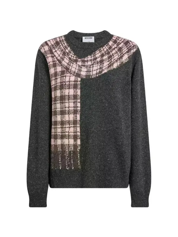 Moschino Trompe-l'oeil Scarf Print Sweater