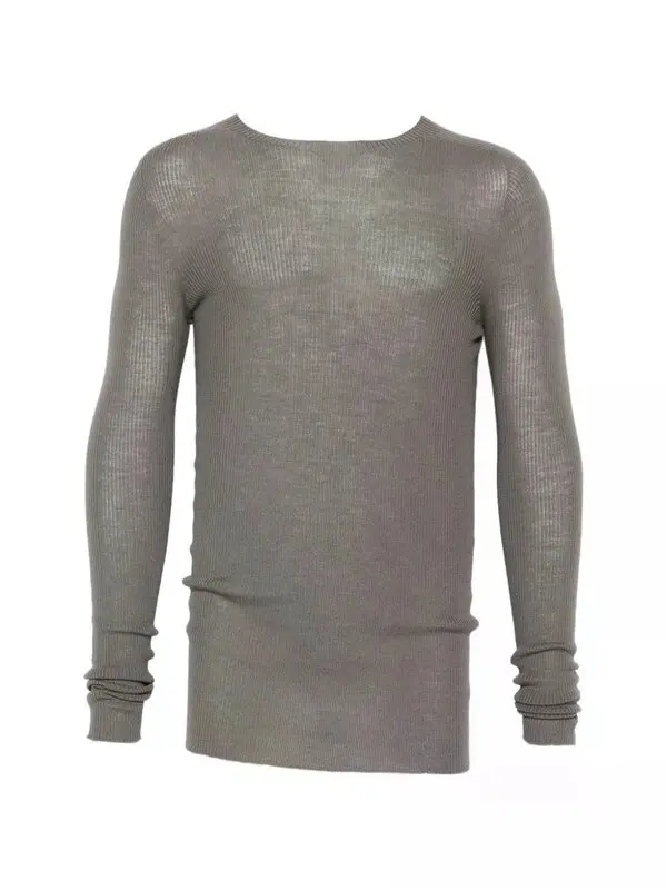 Rick Owens Ribbed Round-neck Sweater