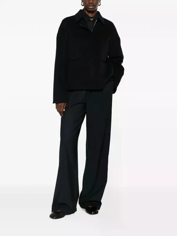 Fabiana Filippi Drop-shoulder Coat With Hardware Detail