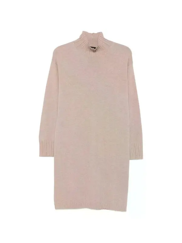 Fabiana Filippi High-neck Knitted Mini Dress