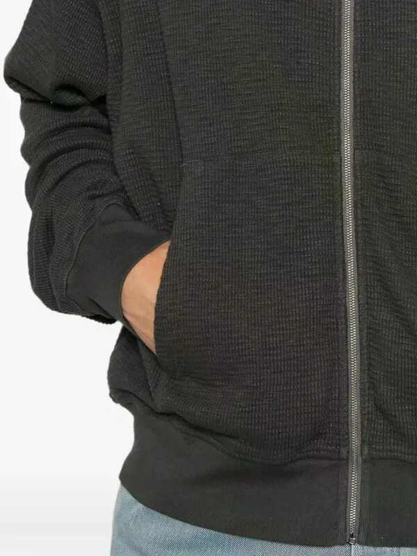 StÜssy Waffle-knit Zip-up Thermal Hoodie