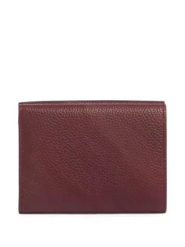 Marni Burgundy Leather Mending Tri-fold Wallet