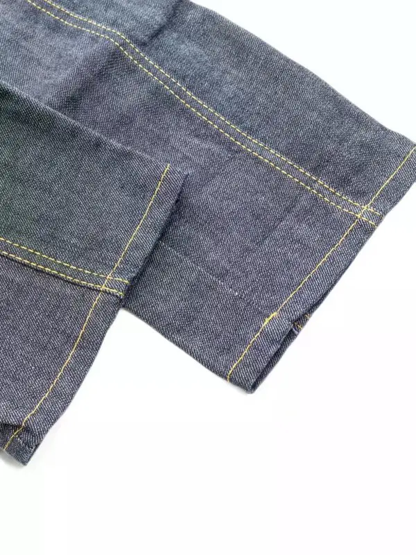 LOUIS VUITTON Monogram Print Straight Leg Jeans