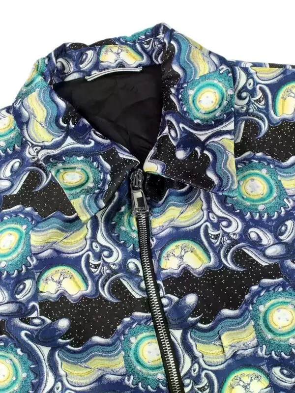 Dior 2010s X Kenny Scharf Zip-up Bomber Jacket