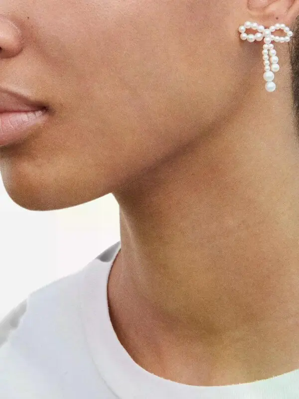 Sophie Bille Brahe Rosette De Perles Freshwater Pearl Earrings