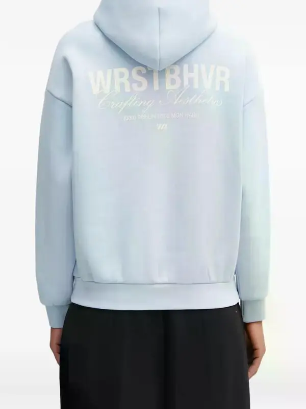 WRSTBHVR Studio V13 Logo Print Hoodie