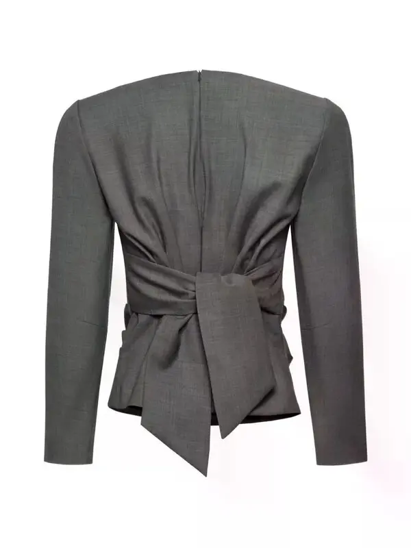 Magda Butrym Draped Back-tie Blouse