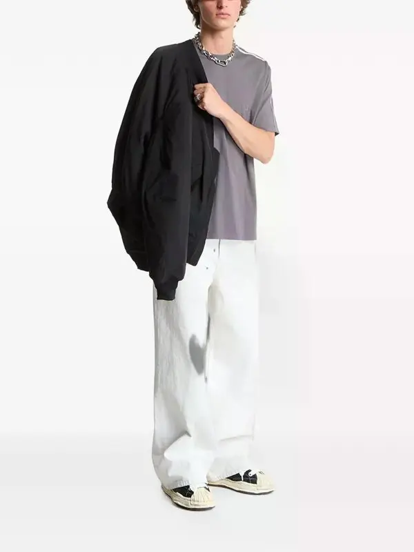 Y3 Gradient-stripes T-shirt