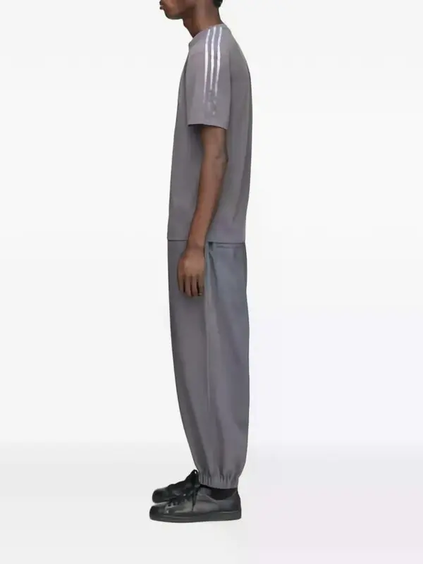 Y3 Logo-print Side-stripe T-shirt