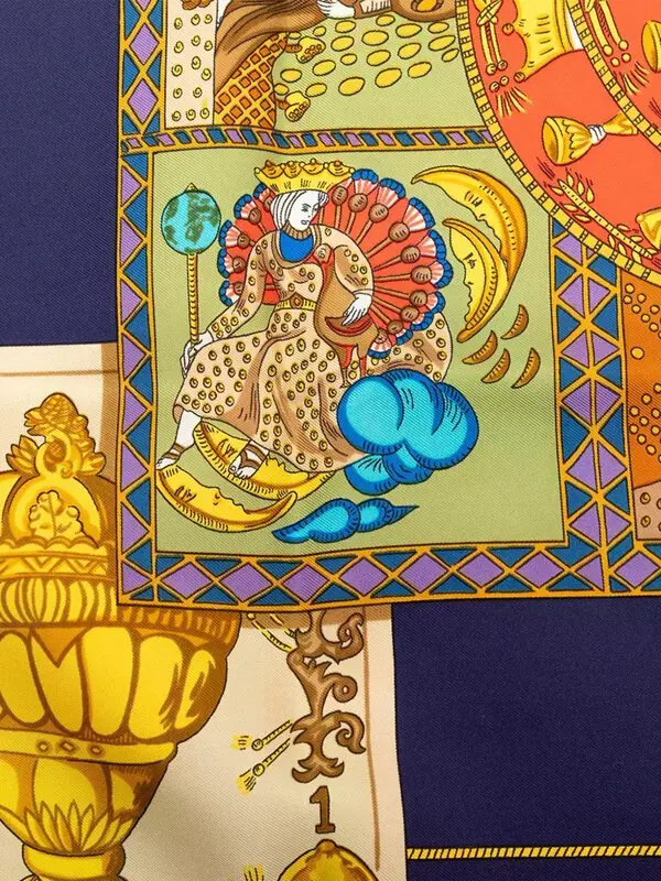 Hermès 1991 Le Tarot Silk Scarf 90 Scarves