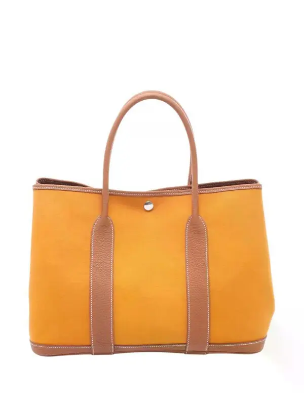 Hermès 2018 Toile And Negonda Garden Party 36 Tote Bag - Orange