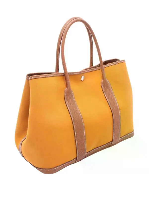 Hermès Toile And Negonda Garden Party 36 Tote Bag - Orange