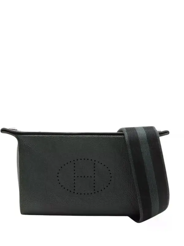 Hermès 2023 Togo Videpoches Crossbody Bag - Green