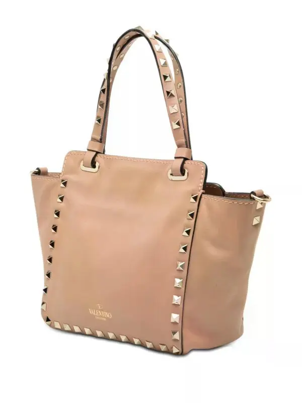 Valentino Garavani 2000-2017 Mini Leather Rockstud Trapeze Satchel