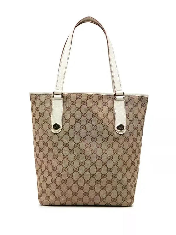 Gucci 2000-2015 Gg Canvas Charmy Tote Bag - Neutrals