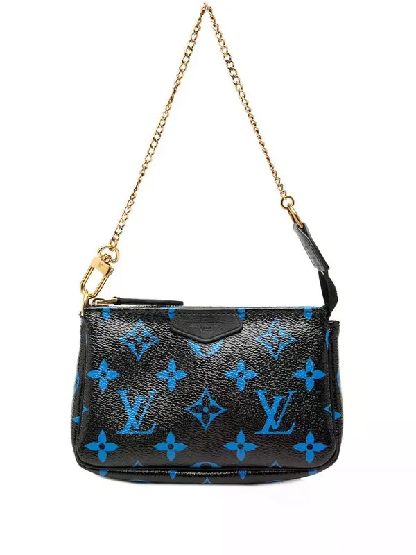 LOUIS VUITTON 2016 Colored Monogram Mini Pochette Accessories Handbag