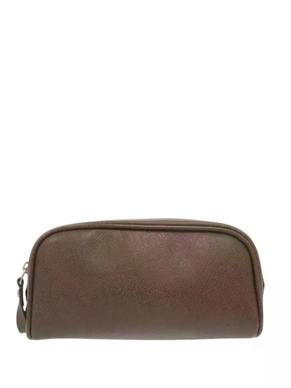 LOUIS VUITTON Taiga Leather Pouch - Brown