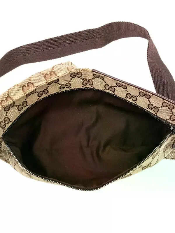 Gucci 2000-2015 Gg Canvas Double Pocket Belt Bag