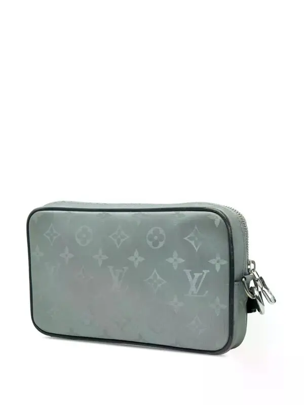 LOUIS VUITTON 2018 Monogram Satellite Alpha Clutch Bag