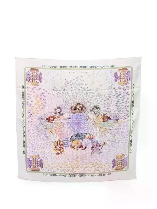 Hermès 2010s Rencontre Océane Scarf - Grey