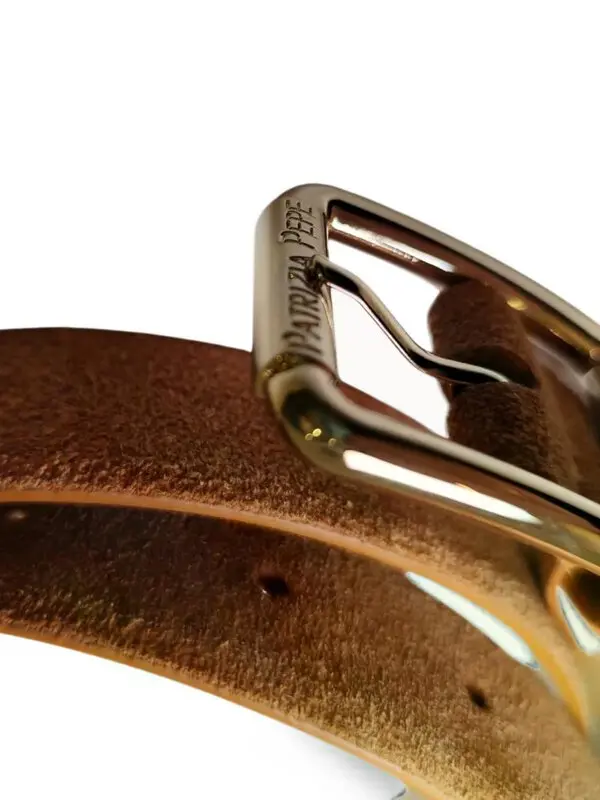 Patrizia Pepe Logo-detail Square-buckle Belt