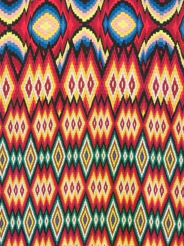 PIERRE-LOUIS MASCIA Geometric-print Fringed Scarf