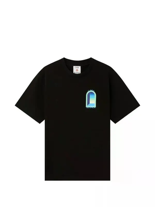 Casablanca Gradient Arch-print T-shirt - Black
