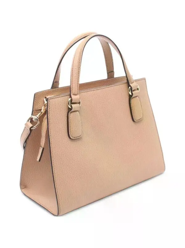 Gucci Soho Interlocking G Leather Tote Bag - Neutrals