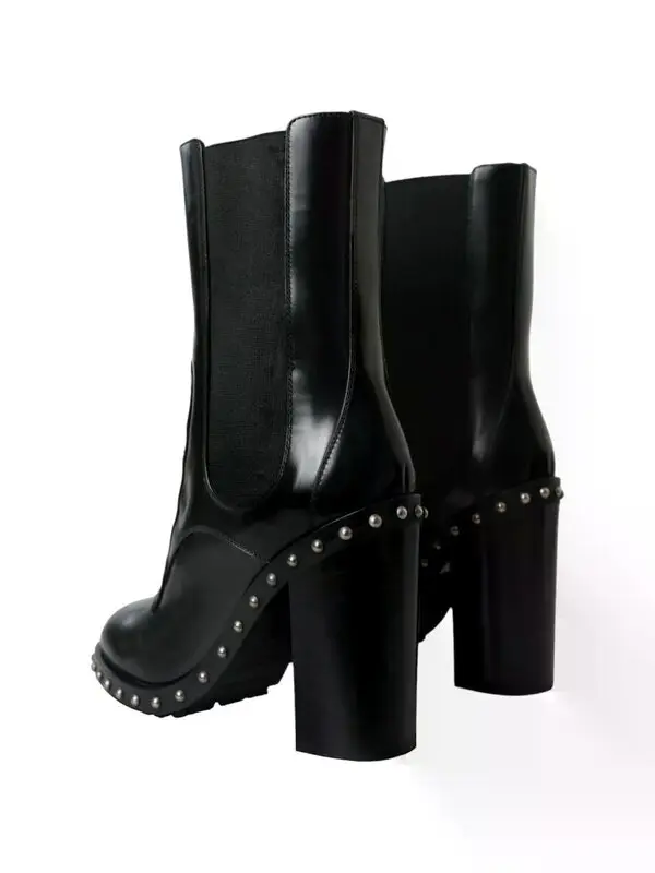 Dolce & Gabbana Studded Lace-up Ankle Boots
