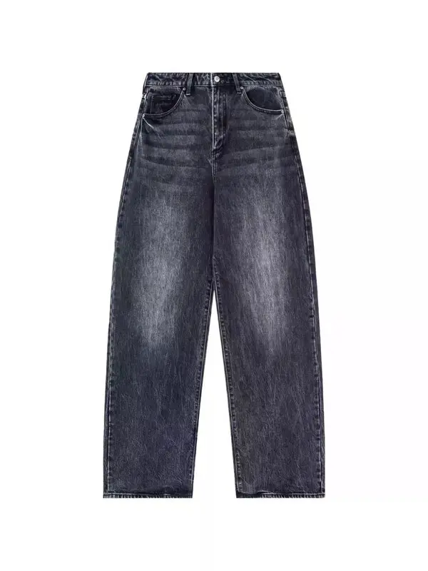 Armani Exchange Five-pocket Acid-wash Jeans