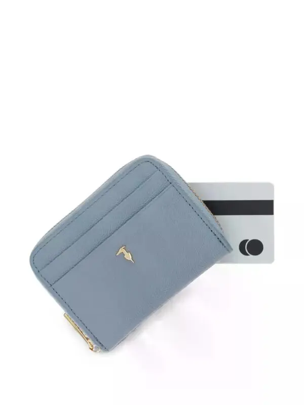 TRUSSARDI Cameo Zip-around Leather Card Wallet