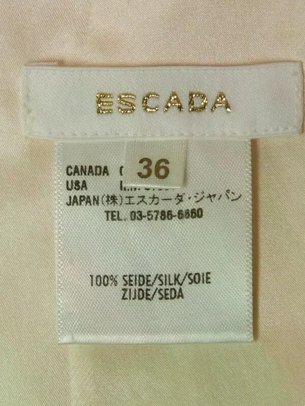Escada Hand-beaded Silk Midi Skirt