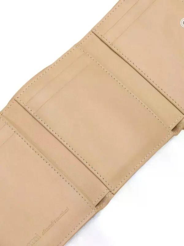 AMI Paris Cowhide-leather Tri-fold Wallet With De Coeur
