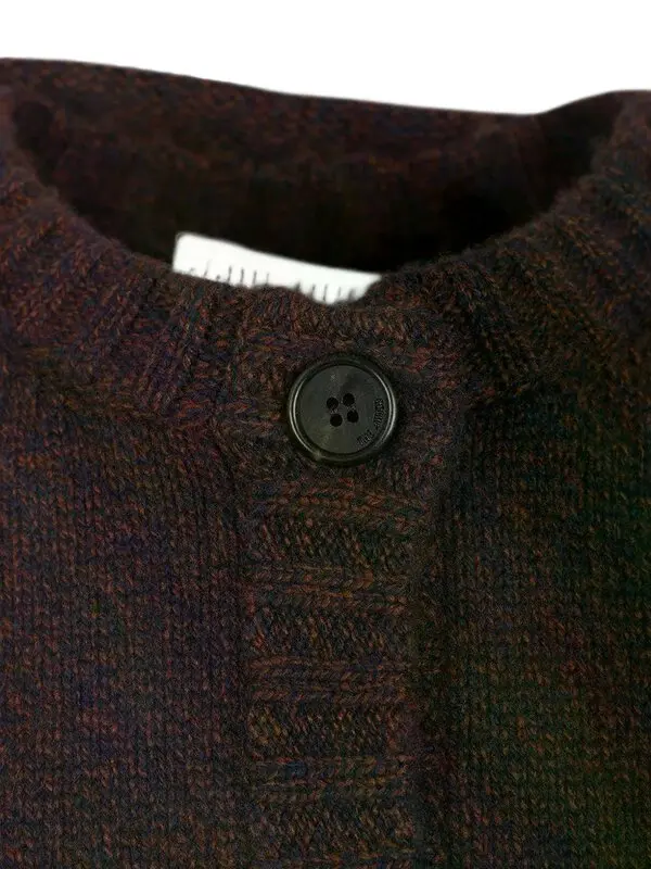 Attico Draped-detailing Button-up Cardigan