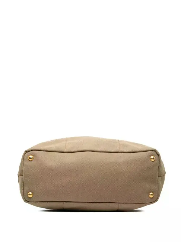 Prada 2000-2013 Canvas Canapa Logo Tote Bag