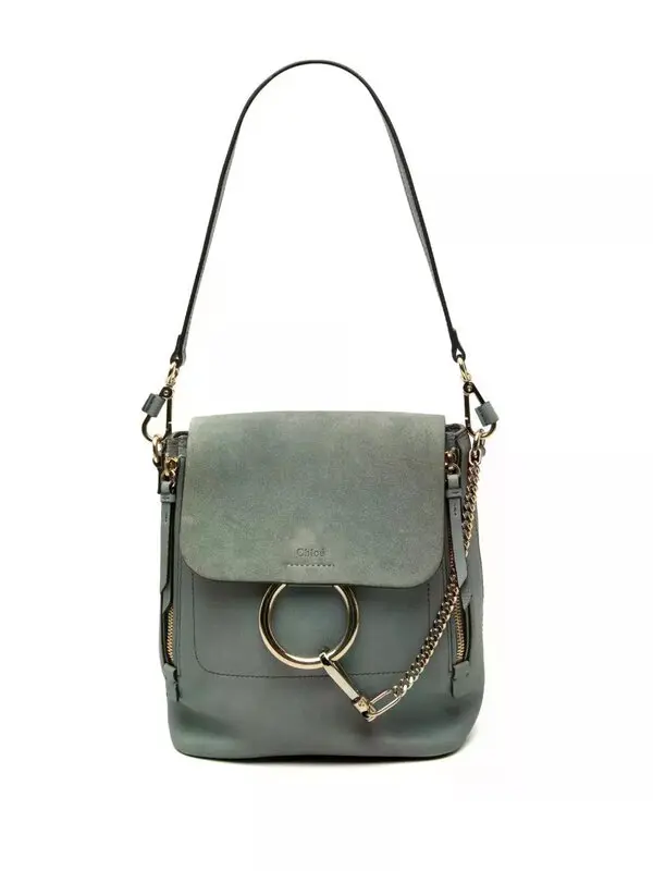 Chloé 2018 Medium Calfskin And Suede Faye Backpack