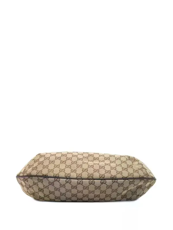Gucci 2000-2015 Gg Canvas Web Half Moon Crossbody Bag