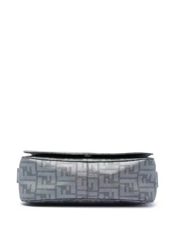 Fendi 2010-2026 Zucca Spalmati Flap Crossbody Bag