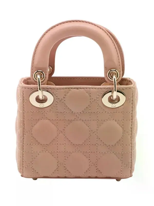 Dior 2021 Micro Lambskin Cannage Lady Satchel