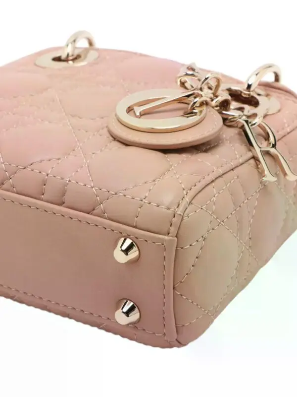 Dior 2021 Micro Lambskin Cannage Lady Satchel