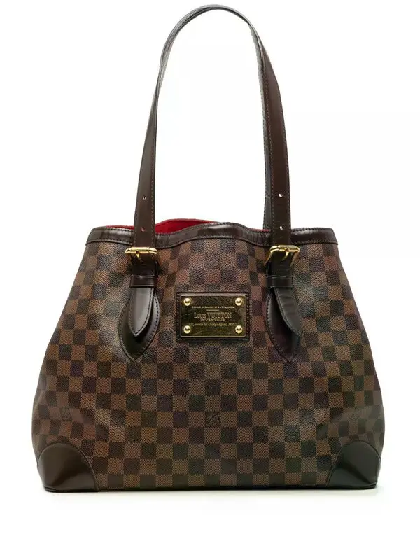 LOUIS VUITTON 2011 Damier Ebene Hampstead Mm Tote Bag