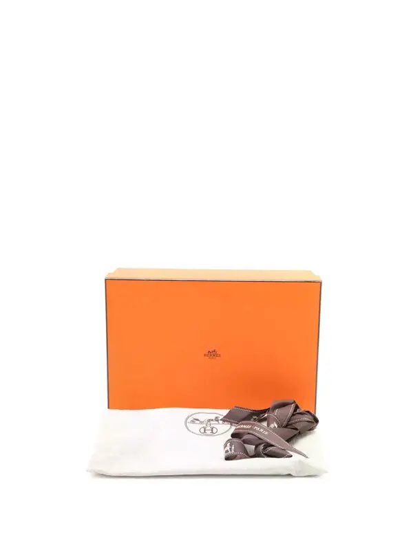Hermès Military Toile And Vache Hunter Herbag Zip 20 Crossbody Bag - Grey
