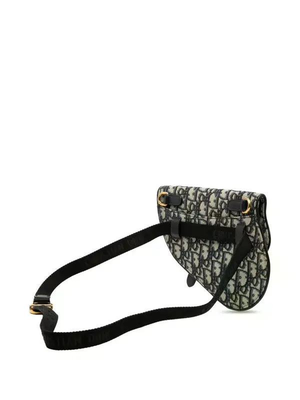 Dior 2019 Oblique Canvas Saddle Belt Bag