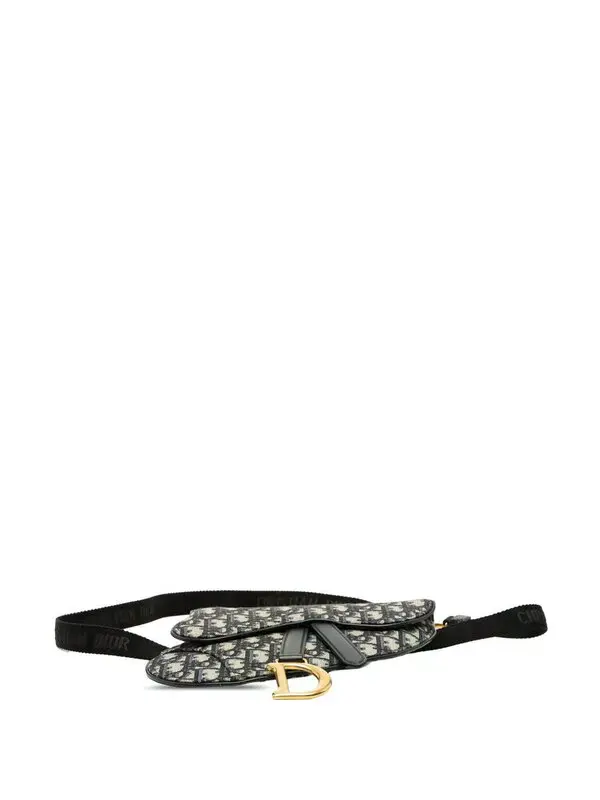 Dior 2019 Oblique Canvas Saddle Belt Bag