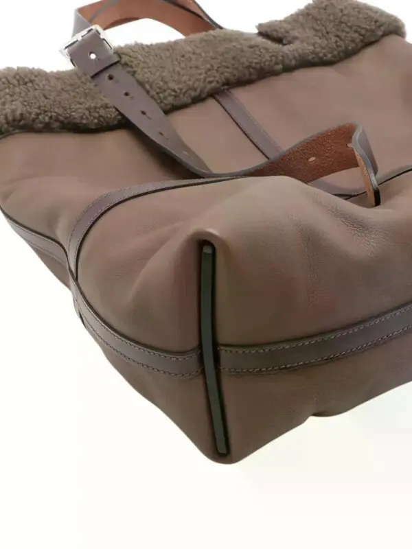 Hermès 2018 Clemence Shearling Etriviere Aviator Tote Bag
